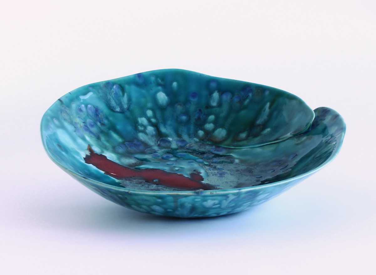 Elnaz Nourizadeh ceramic Blue Pond Earthenware Ceramic, Oxidation ...